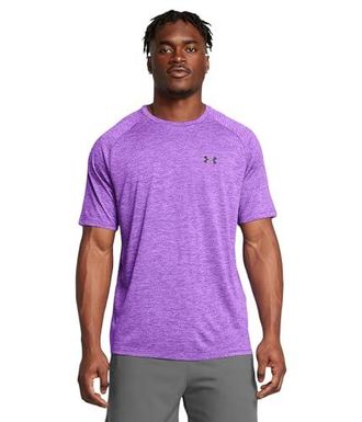 Under Armour T-shirt Tech 2.0 à manches courtes pour homme, (525) Lavish / / Noir, Taille L