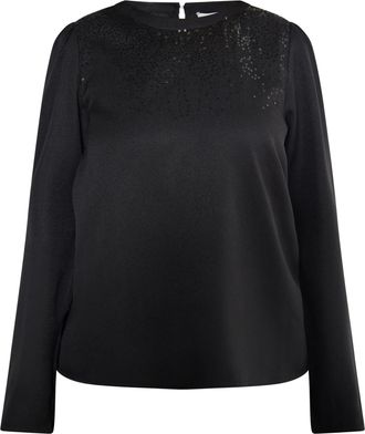 Risa Damen Bluse 10129146-RI01, SCHWARZ, XXL