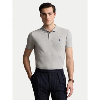 Polo Ralph Lauren Poloshirt 710941439004 Grau Custom Slim Fit