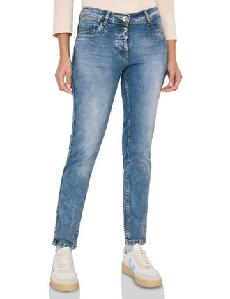 Cecil Slim Fit Jeans mit Detail Authentic Used wash 34