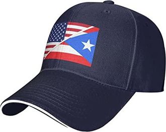 Generic Casquettes De Golf Drapeau Am&eacute;ricain De Porto Rico R&eacute;glable Casquette Trucker Anti-Soleil Golf Hats pour P&ecirc;che Voyage Festivals