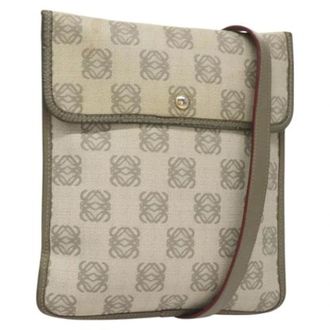 Loewe Pre-owned Leder Schultertasche - - Pre-owned - Damen - Grau - ONE SIZE