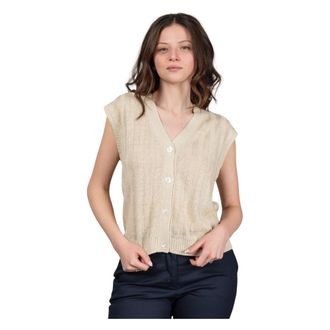 Max Mara Femme, Vestes, Beige, Taille: 40 FR Ranghi Vest