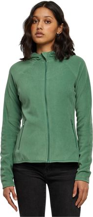 Urban Classics Womens Ladies Polar Fleece Zip Hoody Sweatshirt, salvia, 4XL