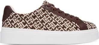 Tommy Hilfiger Sneakers Tommy Hilfiger Chic Platform Monogram FW0FW09398 Braun