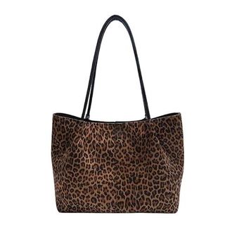 Generic Sac &agrave; main tendance en daim synth&eacute;tique pour femme, fille, sac &agrave; main simple pour l&eacute;cole, le travail, le shopping, les voyages, usage quotidien, Motif