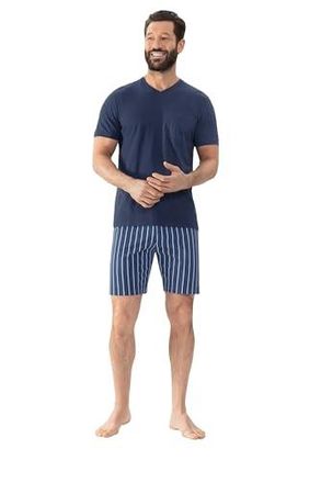 Mey Pyjama court pour homme série droite 2240002, Yacht Blue, L