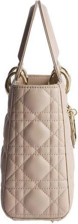 Dior Womens Beige Lamb Leather Shoulder Bag