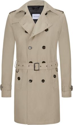 Tom Rusborg Zweireihiger Trenchcoat mit heraustrennbarem Stepp-Futter in