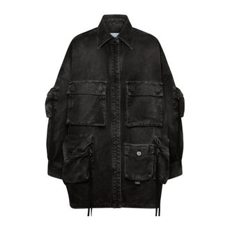 The Attico Damen, Jacken, Schwarzk, 2XSGröße