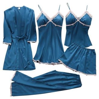 Generic Chemise De Nuit Sexy pour Femmes, Jarretelles, Robes, Body en Dentelle, sous-v&ecirc;tements &agrave; col en V Profond, 1 Chemise de Nuit en Coton Robe Sexy Femme 