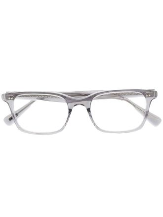 Oliver Peoples Eckige Nisen Brille - Grau