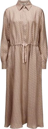 Herno Femme, Robes, Brun, Taille: 40 FR Ab000062D - 16009P.2240 Robe Chemise en Soie