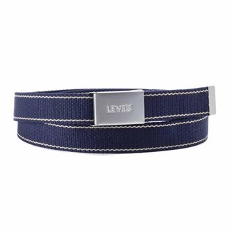 Levi's Herren Headline Web Plaque Belt, Navy Blue, UN