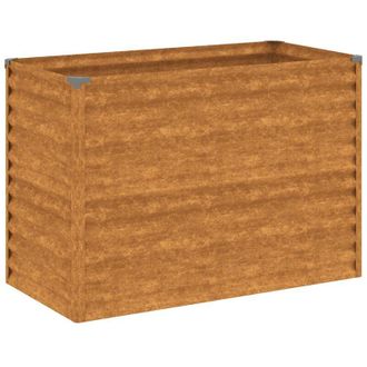 vidaXL Vidaxl - Lit sur&eacute;lev&eacute; de jardin 100x50x69 cm acier corten