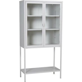 ebuy24 Ebuy24 - Vitrine en acier 2 portes Misha