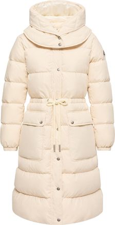 Moncler Moncler Doudoune Longue &Agrave; Capuche Pic, Femme, Blanc, Taille: 00