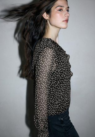 Street One Chiffonbluse mit grafischem Muster