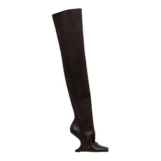 Rick Owens Cantilever 11 Over-knee Boots - - Shoes - Damen - Braun - 37 EU