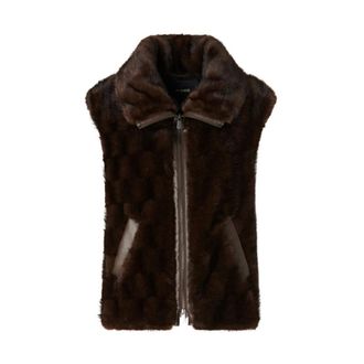Pinko Glossinia Vest - - Jackets - Damen - Braun - M