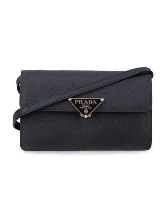 Prada Hobo Bags - Mini Saffiano Leather Bag - Gr. unisize - in Schwarz - f&uuml;r Damen