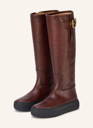 Chlo&eacute; Plateau-Stiefel Delia braun