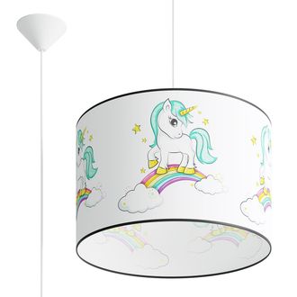 Sollux Lighting H&auml;ngelampe LED - Pendellampe EINHORN - Pendelleuchte - H&auml;ngelleuchte LED - Niedriger Energieverbrauch - E27, 1x max 15W LED, ~230V, 50Hz, IP20 Mehrfar