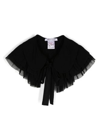 Comme Des Gar&ccedil;ons col &agrave; volants - Noir