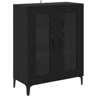 vidaXL Sideboard Schwarz Eichen-Optik 69,5 x 34 x 90 cm vidaXL