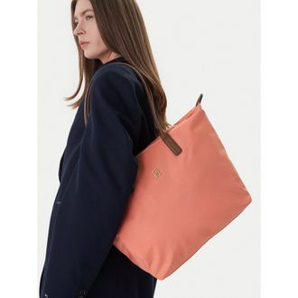 Tommy Hilfiger Handtasche Tommy Hilfiger Popette Tote AW0AW17711 Korallenfarben