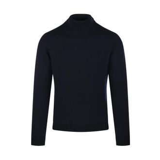 Roberto Collina Homme, Pulls, Bleu, Taille: XL Pull Marine pour Homme