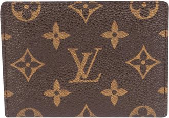 Louis Vuitton Portemonnaie - Louis Vuitton Canvas Monogram Cardholder - Gr. unisize - in Braun - f&uuml;r Damen