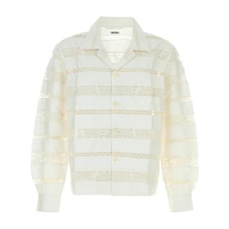 Bode Spitzen Tennis Shirt - - Shirts - Herren - Beige - M