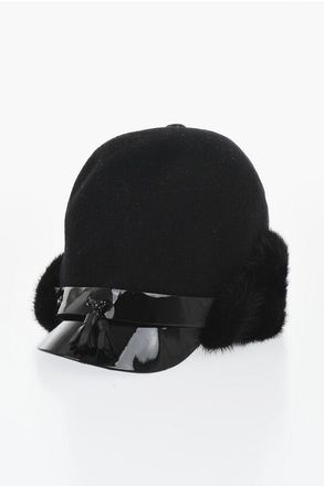 Dsquared2 Wool Felt Hat with Fur size One Size