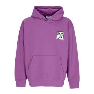 Obey Leichter Kapuzenpullover Herren Eyes Icon 2 - - Sweatshirts & Hoodies - Herren - Lila - XL