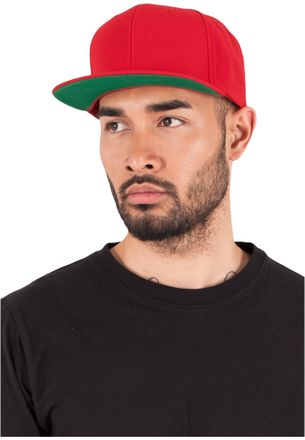 Flexfit Classic Snapback Cap, M&uuml;tze f&uuml;r Kinder, One Size, Farbe red