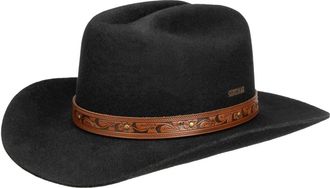 Stetson Open Road Westernhut Wollhut Herren Sommer Winter schwarz L (58-59 cm)