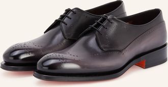 Santoni Schn&uuml;rer Imperialde grau