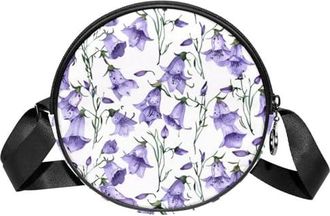 Generic Sac &agrave; bandouli&egrave;re rond pour femme, petit sac &agrave; bandouli&egrave;re avec fermeture &eacute;clair, bretelles r&eacute;glables, sac &agrave; main rond d&eacute;contract&eacute; pour femmes et fill