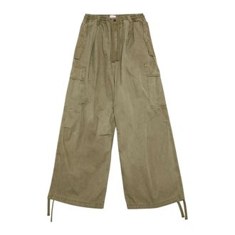 Amish Cargohose aus Popeline-Stoff - Dyed Sage - - Trousers - Herren - Gr&uuml;n - S