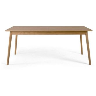 DRAWER Table &agrave; manger extensible 8 &agrave; 12 personnes 180-230x80cm - Bois clair - SKOLL