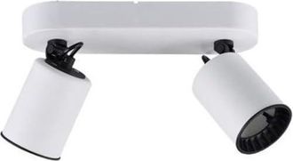 Trio Leuchten Strahler Pago 803500231, Metall Weiß matt/Schwarz, exkl. 2x GU10