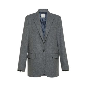 Forte_Forte Wolljacke - - Jackets - Damen - Grau - L