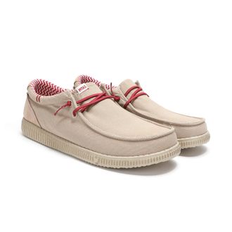 Walk In Pitas | WP150 LEDRO | Herren Mokassins | Flache Slipper f&uuml;r M&auml;nner | Slip on Loafer | Sneakers | Schlupfschuhe | Freizeitschuhe | Walkinpitas Schuhe | Beige