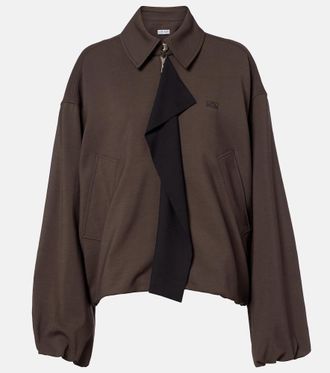 Loewe Veste blouson Double L &agrave; empi&egrave;cements