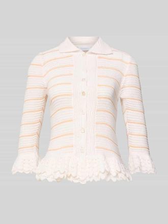 Rich & Royal Strickjacke mit Umlegekragen
