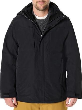 Amazon Essentials Veste de Neige 3 en 1 Résistante à lEau Homme, Noir, XXL
