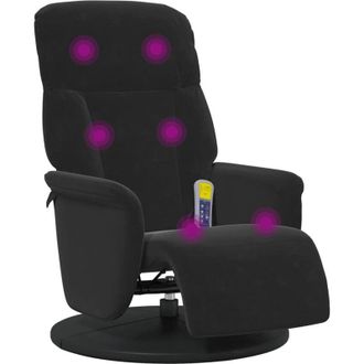 vidaXL Massage Relaxsessel Schwarz 91 x 71 x 105 cm Samt vidaXL
