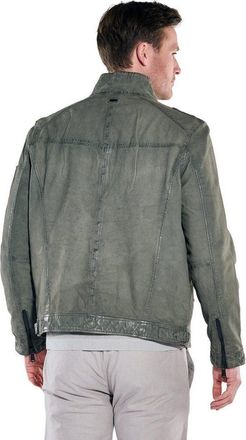 Engbers Lederjacke Herren Lederjacke mit Stehkragen, Gruen
