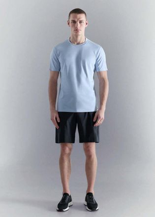 Mango T-shirt slim-fit COOLMAX bleu ciel - Homme - XXL - MANGO MAN